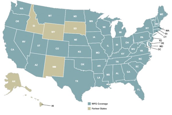 Coverage Map - WFG Lender Services